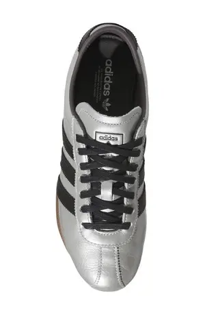 Adidas Tokyo Decon Low Top Leather Sneakers - Silver Metallic/ Black/ Gum