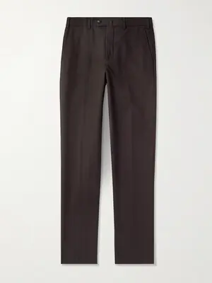Raw Edge Hem Pants For Men