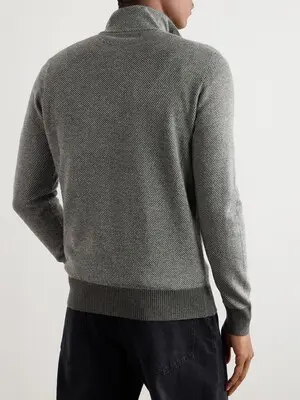 Loro Piana Roadster Cashmere Half-zip Sweater - Gray