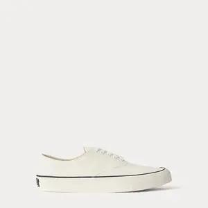 Ralph Lauren Canvas Sneakers - Deckwash White