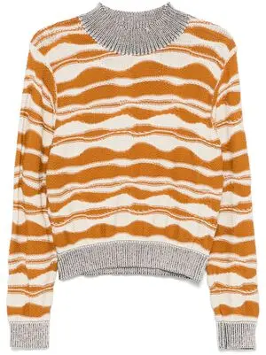 Henrik Vibskov Wave-knit Sweater - White
