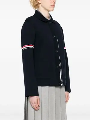 Thom Browne Rwb Stripe Cotton Jacket