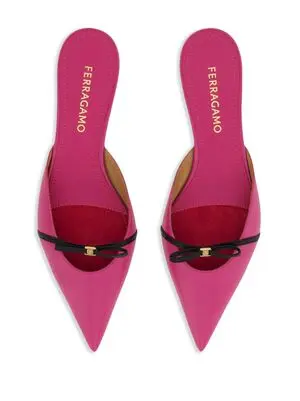 FERRAGAMO Mini Bow Mules - Pink