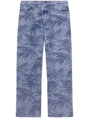 Palm Angels Palms Straight-leg Jeans - Blue