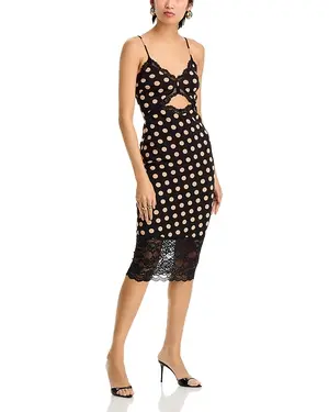 AFRM Josette Printed Dress - Almond Dot