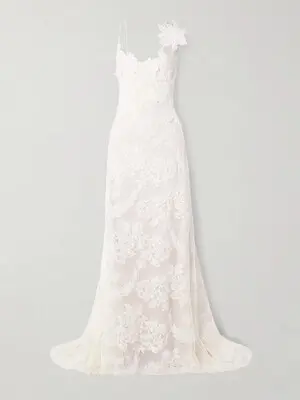 Danielle Frankel Paneled Evening Dresses