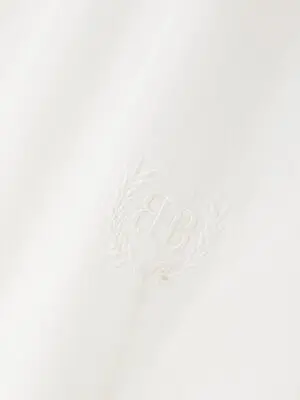 Balenciaga Oversized Embroidered Lyocell Shirt