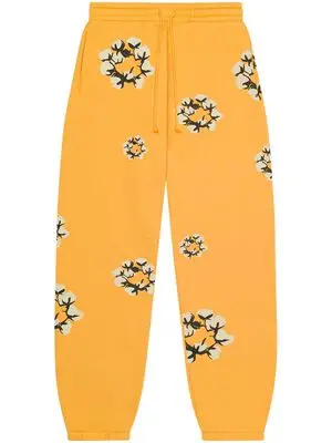 DENIM TEARS Cactus Tears Wreath Track Pants Yellow