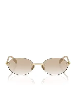 Tiffany & Co. Metal Sunglasses - Gold