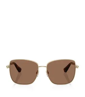 Burberry Pilot Sunglasses - Gold