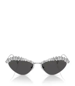SWAROVSKI Sk7009 Sunglasses - Silver