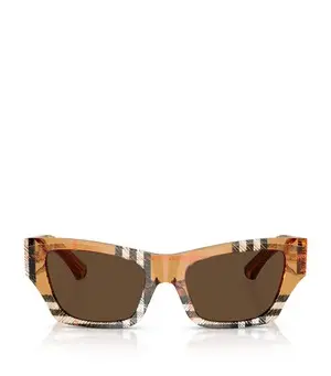 Burberry Acetate Square Cat Eye Sunglasses