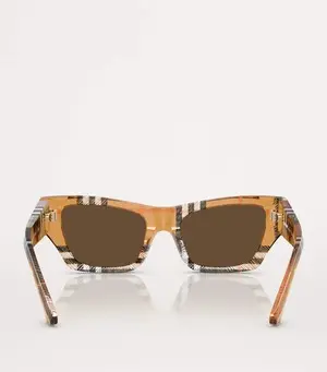 Burberry Acetate Square Cat Eye Sunglasses