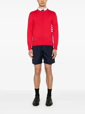 Thom Browne 4-bar Cotton Jumper - Red