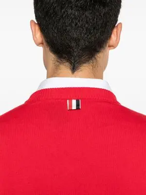 Thom Browne 4-bar Cotton Jumper - Red