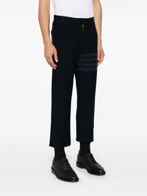 Thom Browne Mid-rise Tapered Trousers - Blue
