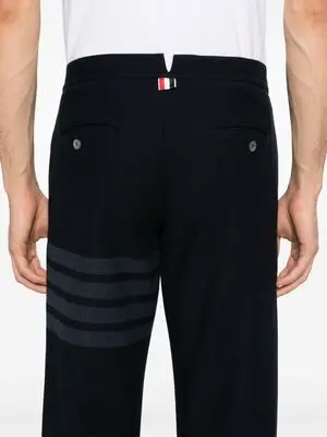 Thom Browne Mid-rise Tapered Trousers - Blue