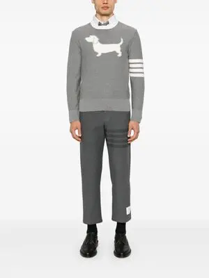 Thom Browne Mid-rise Tapered Trousers