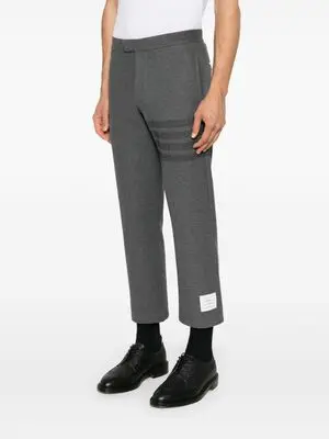 Thom Browne Mid-rise Tapered Trousers