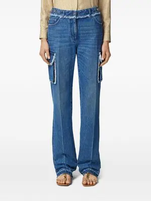Versace Frayed Cargo Jeans