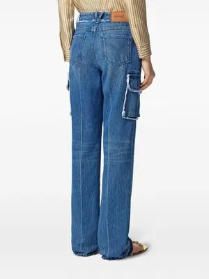 Versace Frayed Cargo Jeans