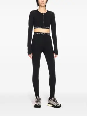 Off-White Logo-band Crop Top