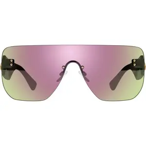 Kurt Geiger 99mm Oversized Shield Sunglasses - Gold/ Rainnbow Gradient