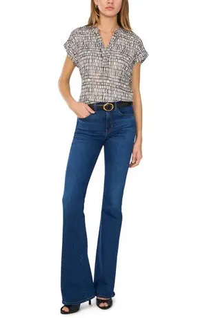 Vince Camuto Abstract Print Top