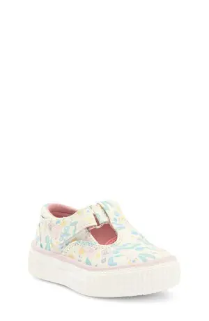 TUCKER + TATE Tabitha T-strap Flat - White Multi Floral