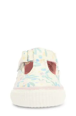 TUCKER + TATE Tabitha T-strap Flat - White Multi Floral