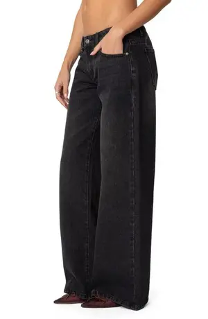 EDIKTED Vyxen Wide Leg Jeans