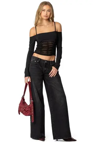 EDIKTED Vyxen Wide Leg Jeans