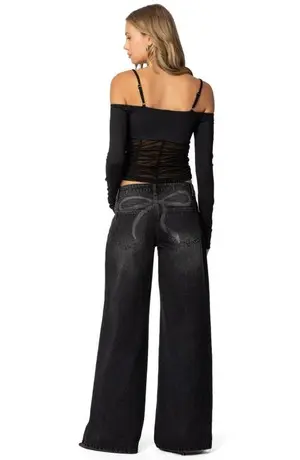 EDIKTED Vyxen Wide Leg Jeans