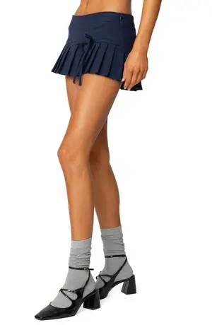 EDIKTED Side Bow Pleated Skort