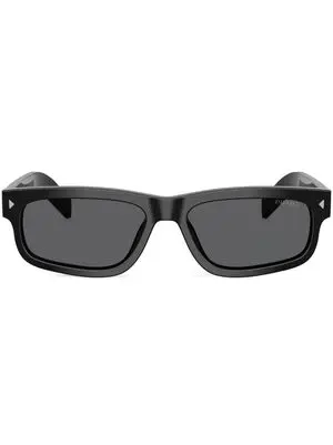 Prada Geometric-frame Sunglasses - Black