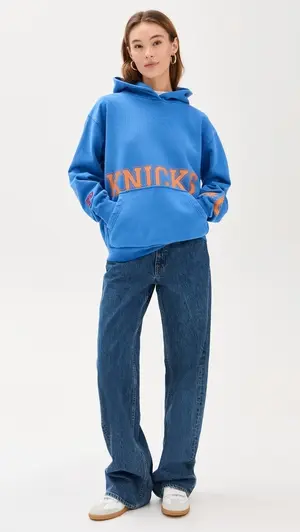 DANNIJOPRO Dannijo Ny Knicks Team Crewneck Hoodie