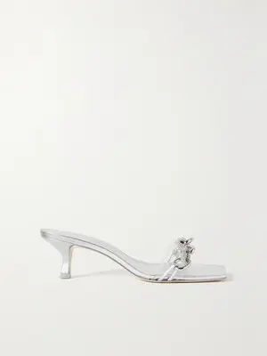 Cult Gaia Lynn Embellished Pvc Mules