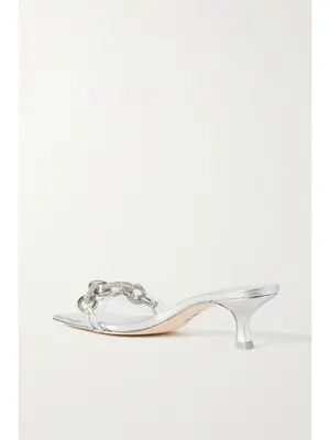 Cult Gaia Lynn Embellished Pvc Mules