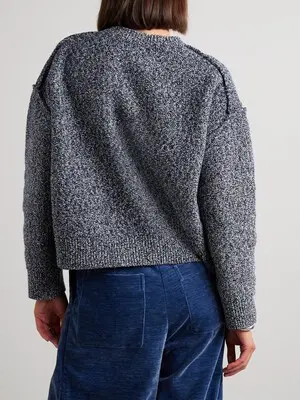 Proenza Schouler White Label Remy Marled Cotton-blend Sweater