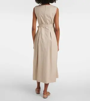 Max Mara Amina Pleated Midi Dress