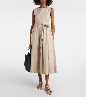 Max Mara Amina Pleated Midi Dress