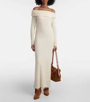 Isabel Marant Ormany Jersey Boucle Maxi Dress
