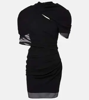 Jacquemus Castagna Draped Chiffon Minidress