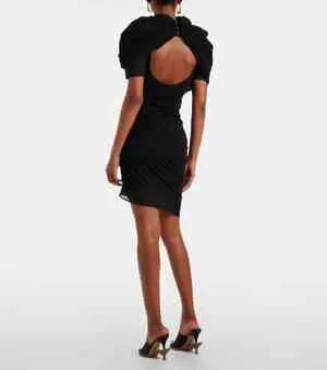 Jacquemus Castagna Draped Chiffon Minidress