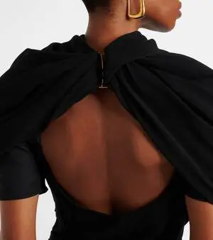Jacquemus Castagna Draped Chiffon Minidress