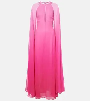 TOM FORD Ombre Cutout Silk Crepon Gown