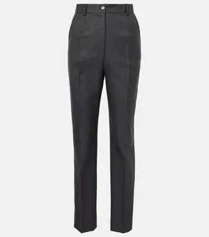 Dolce & Gabbana Slim Fit Wool Pants - Grey