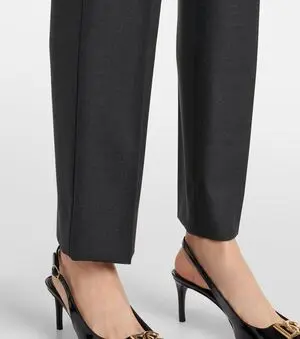 Dolce & Gabbana Slim Fit Wool Pants - Grey