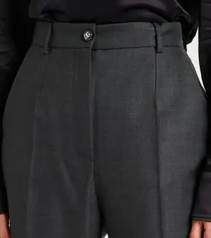Dolce & Gabbana Slim Fit Wool Pants - Grey