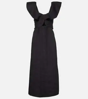 Johanna Ortiz Ruffled Midi Dress